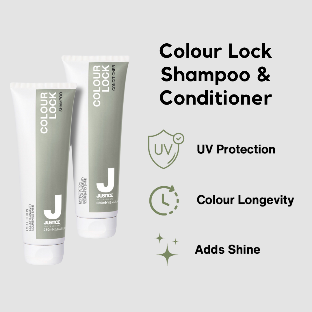 Colour Lock Shampoo - 250ml | JUSTICE Haircare AU & NZ
